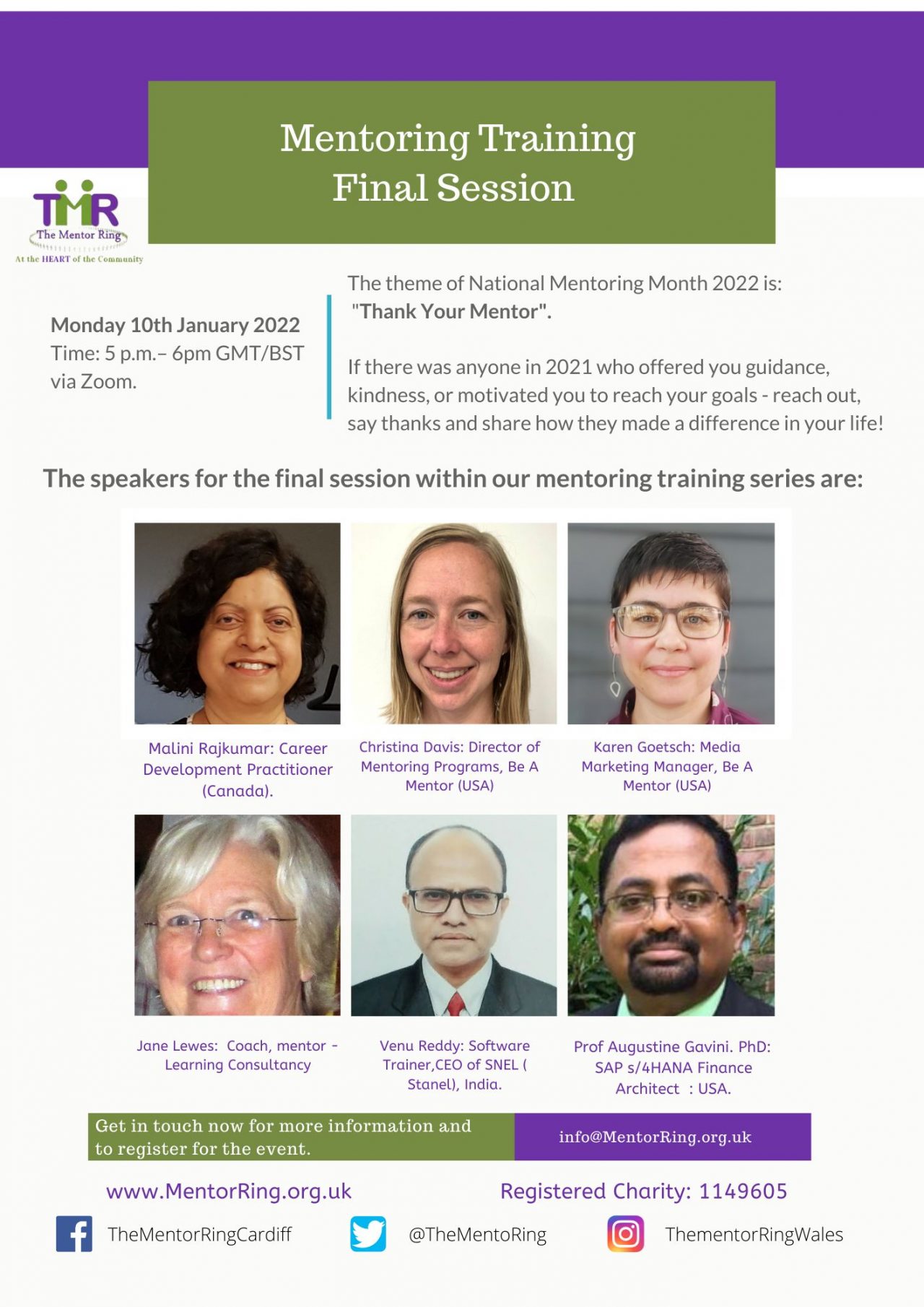 Mentoring Training Final Session Monday 10th January 2022 Time: 5 p.m ...