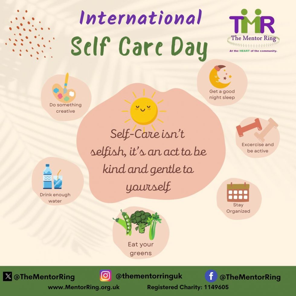 International Self Care Day July 2024 - The Mentor Ring